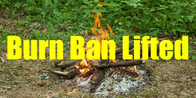 Burn Ban Lifted | My Pulse News